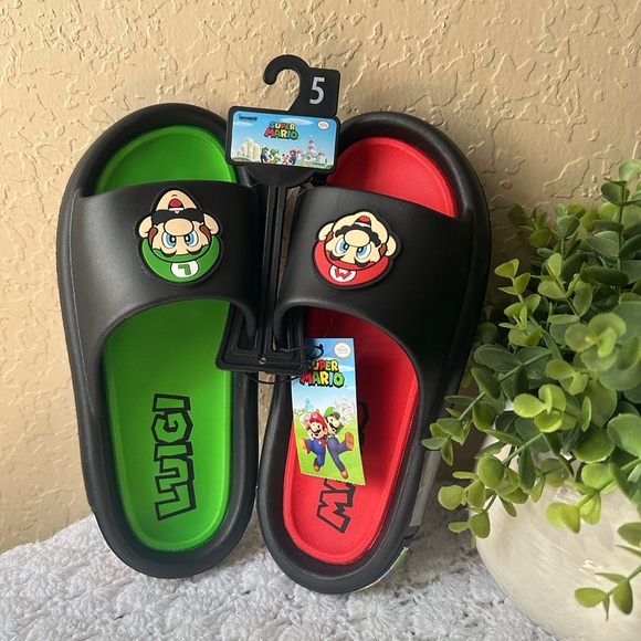 Nintendo | Shoes | Nintendo Super Mario Big Boys Comfort Ground Up ...